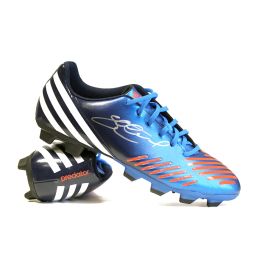 Adidas Predator TRX football boot hand signed by Steven Gerrard - Blue ...
