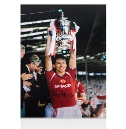 Bryan Robson Signed Photo - 1985 FA Cup Final - Genuine Signed Sports ...