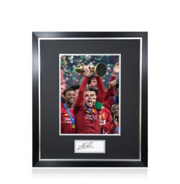 Framed Jordan Henderson Autograph - Liverpool, Club World Cup - Genuine ...