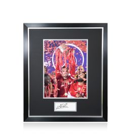 Framed Jordan Henderson Autograph - Liverpool, Premier League Winner ...