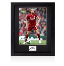 Framed Jordan Henderson Signed Card - Liverpool - Genuine Signed Sports ...