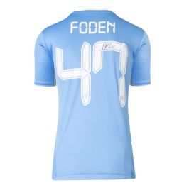 Phil Foden Signed Manchester City Shirt - 2021-22, UCL Edition, Number ...