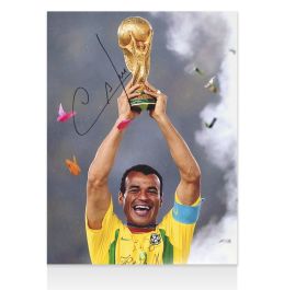 Cafu Signed Brazil Photo - 2002 World Cup Winner - Genuine Signed ...