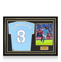 Ilkay Gundogan Signed Manchester City Shirt: Home, 2021-22 - Framed FA ...