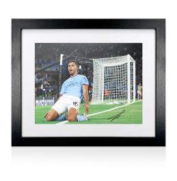 Framed Rodri Signed Manchester City Photo: 2023 UEFA Champions League ...