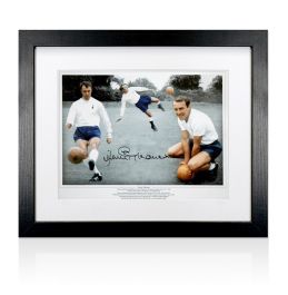 Framed Jimmy Greaves Hand Signed Photo - Tottenham Hotspur Legend ...