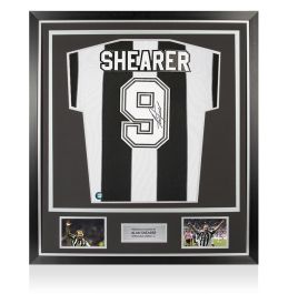 Framed Alan Shearer Signed Newcastle Shirt - Number 9 - Premium ...
