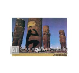 Official World Cup Poster - Mexico 1986 - Genuine Signed Sports Memorabilia