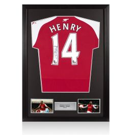 Framed Thierry Henry Signed Arsenal Shirt - Number 14 - Genuine Signed ...