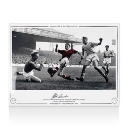 Albert Scanlon Signed Manchester United Photo - 1958 vs Manchester City ...