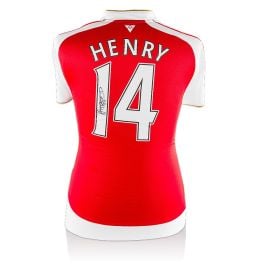 Thierry Henry Signed Arsenal Shirt - Number 14 - Genuine Signed Sports ...