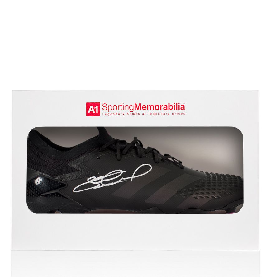 Steven Gerrard Signed Football Boot - High End Adidas Predator, Black ...