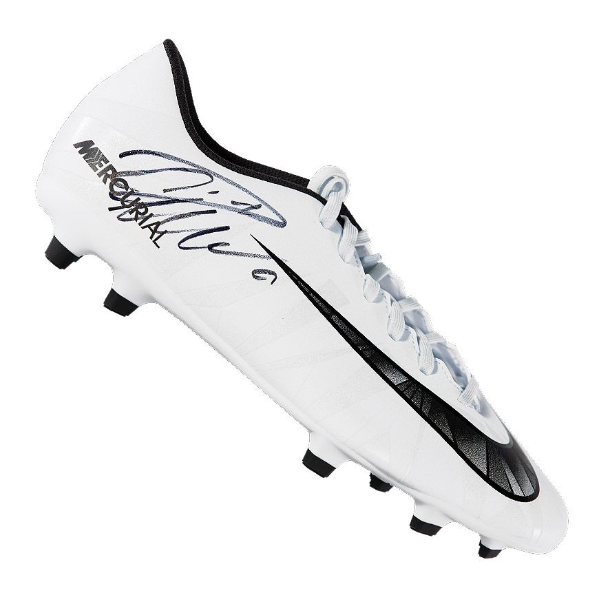 Cristiano Ronaldo Signed Football Boot - White Nike - Genuine Signed ...
