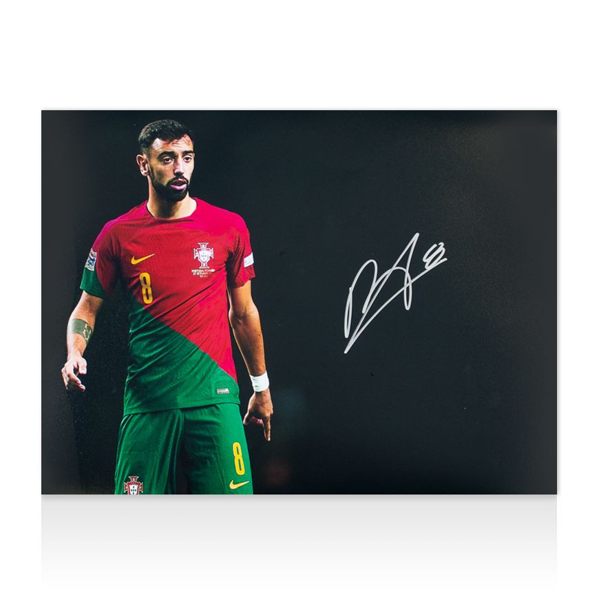Bruno Fernandes Signed Portugal Photo - Genuine Signed Sports Memorabilia
