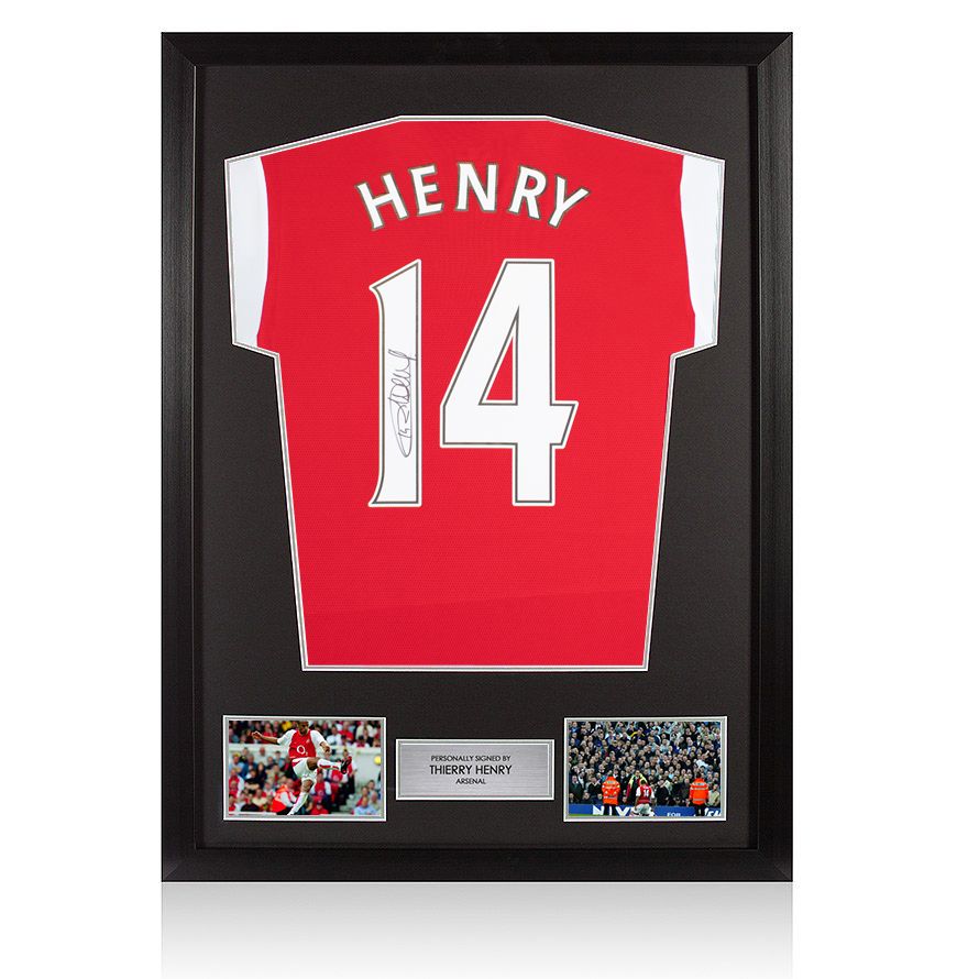 Framed Thierry Henry Signed Arsenal Shirt: Home, 2021-22 - Genuine ...