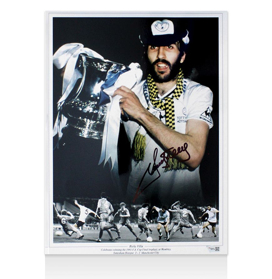 Ricky Villa Signed Tottenham Hotspur Print: 1981 FA Cup Winner ...