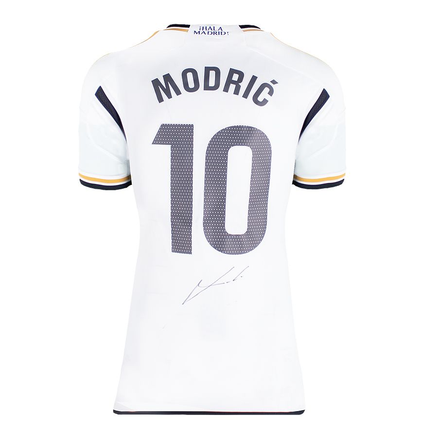 Luka Modric Signed Real Madrid Shirt: Home, 2023-24 - Genuine Signed ...