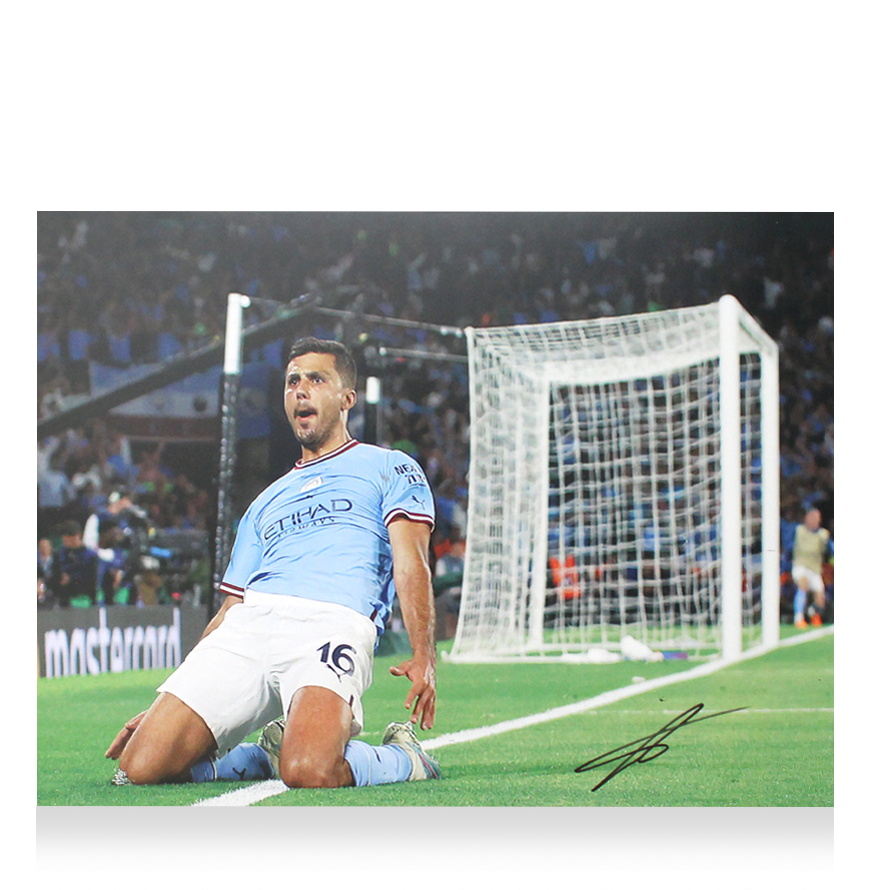 Rodri Signed Manchester City Photo: 2023 UEFA Champions League Final ...