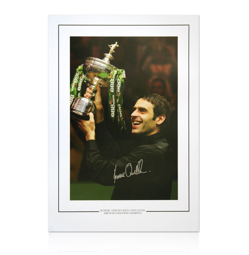 Ronnie O'Sullivan signed photo - 2008 World Snooker Champion - Genuine ...