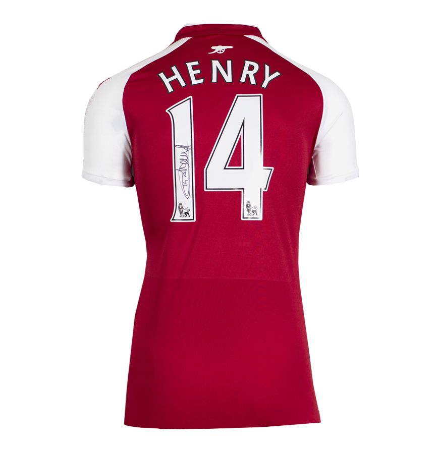 Thierry Henry Signed Arsenal Shirt - Number 14 - Genuine Signed Sports ...