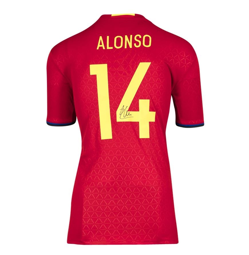 Xabi Alonso Signed Spain Shirt - 2016-2017, Number 14 - Genuine Signed ...