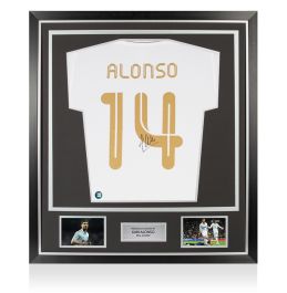 Framed Xabi Alonso Signed Real Madrid Shirt, 2011-12 - Number 14 ...