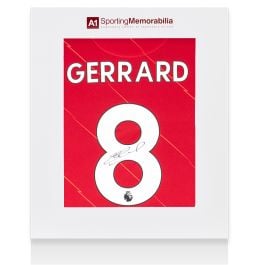 Steven Gerrard Signed Liverpool Shirt - 2021-2022 , Number 8 - Gift Box ...