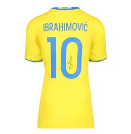 Zlatan Ibrahimovic Signed Sweden Shirt: Home, 2016-17 - Genuine Signed ...