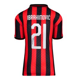 Zlatan Ibrahimovic Signed AC Milan Shirt: Home, 1996-97 - Genuine ...