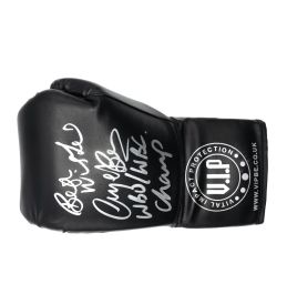 Nigel Benn Signed Boxing Glove: VIP Black - Genuine Signed Sports ...