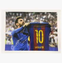 WAREHOUSE SECONDS Lionel Messi Signed FC Barcelona: Iconic Celebration ...